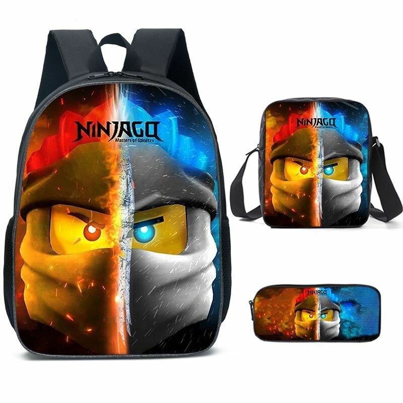 Рюкзак школьный Ninjago сумка для обеда пенал комплект для школьников