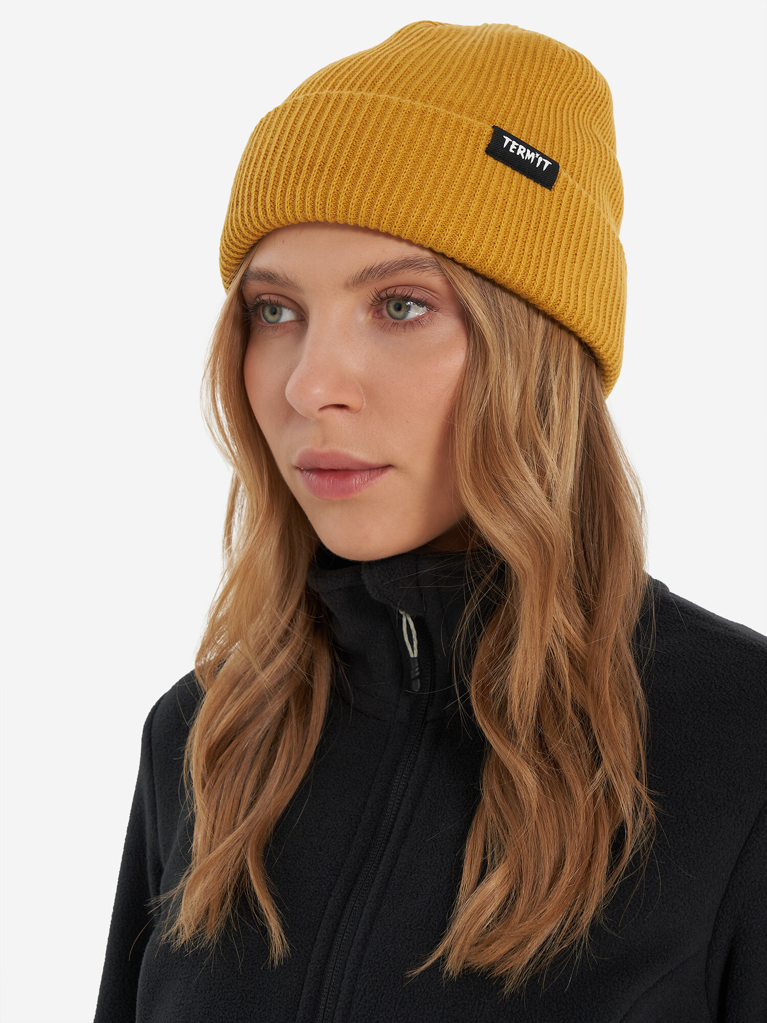 Шапка-бини Termit Unisex hat для мужчин и женщин, размер one size, охра — фото 1