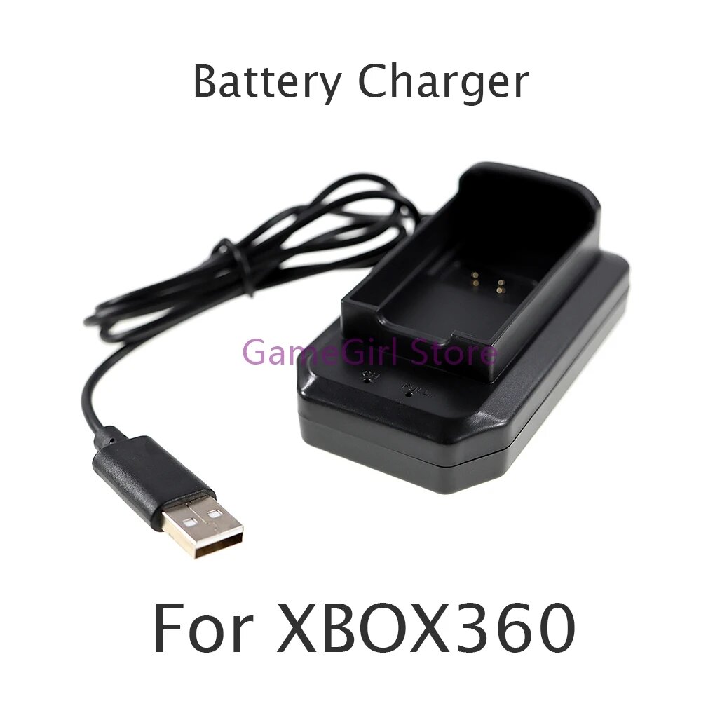 1 шт, черная USB-ручка, зарядное устройство, зарядная док-станция для Xbox 360, беспроводной контроллер Xbox 360