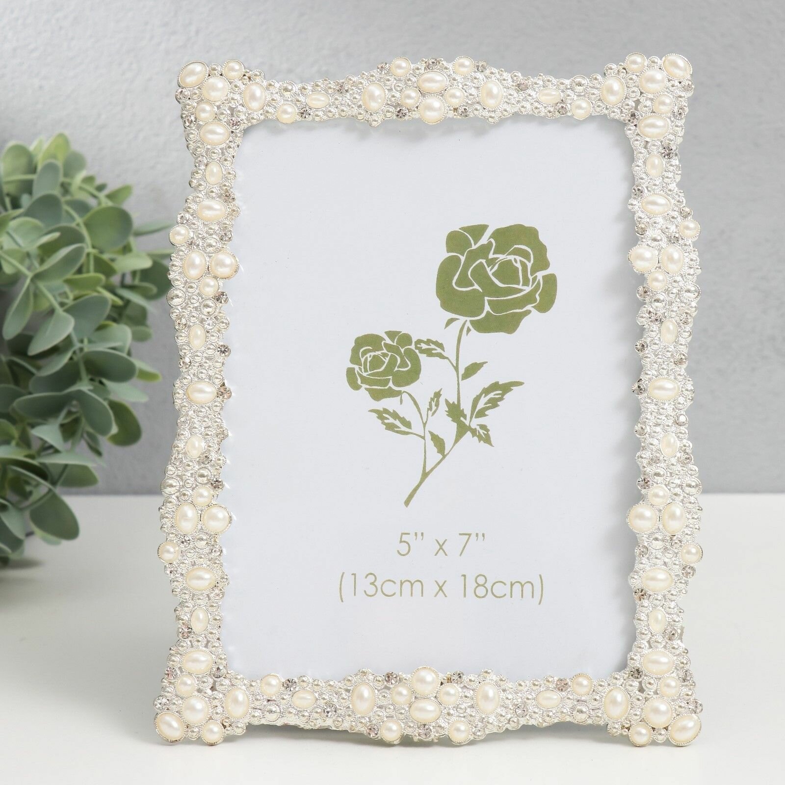 Фоторамка "Жемчужные волны" стразы 15х19,7 см