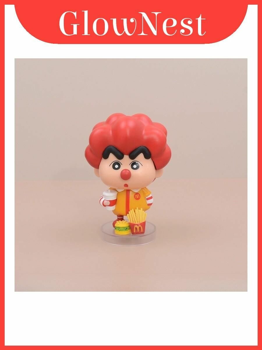 Crayon shinchan jikang pvc сборная фигурка с kfc и happy water для коллекционеров mcdonalds