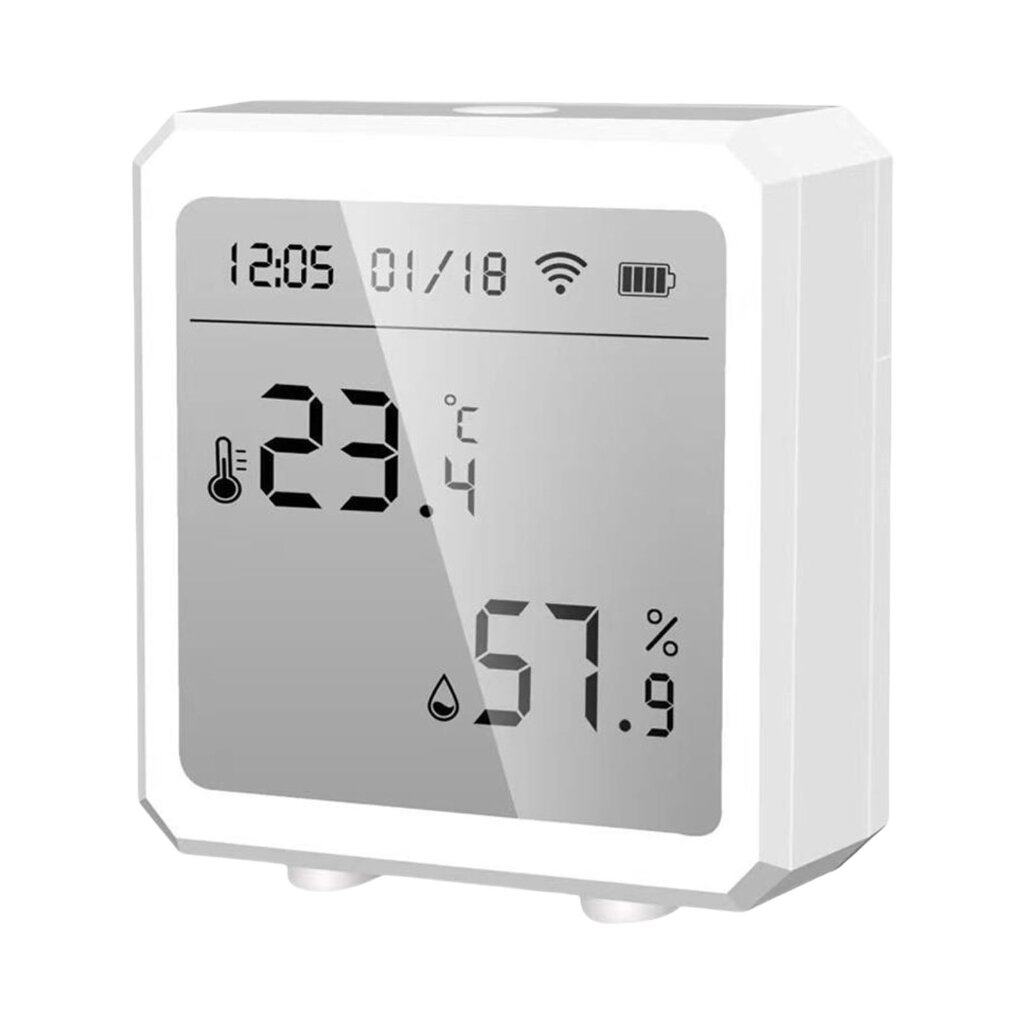 Датчики температуры и влажности с LCD экраном, Белый