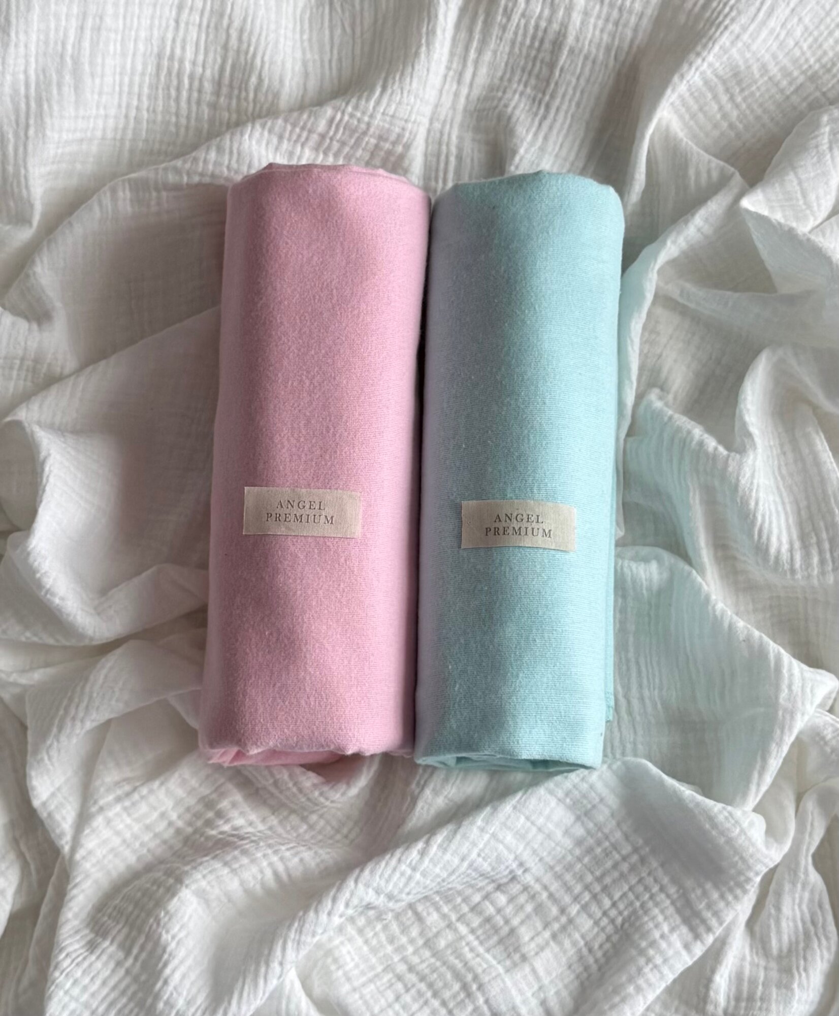 Набор больших фланелевых пеленок ANGEL PREMIUM