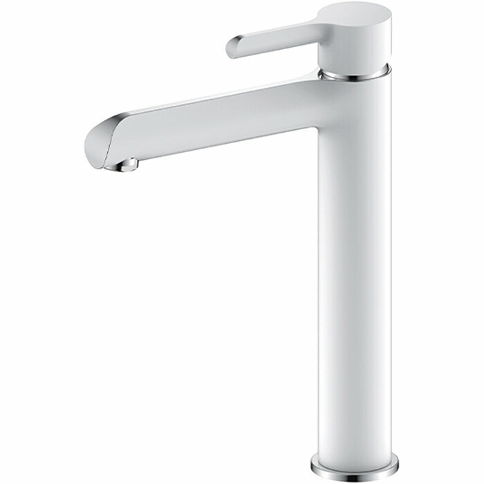 Смеситель для раковины (умывальника)GAPPO G1003-18 белый/хром, латунь, управление рычажное