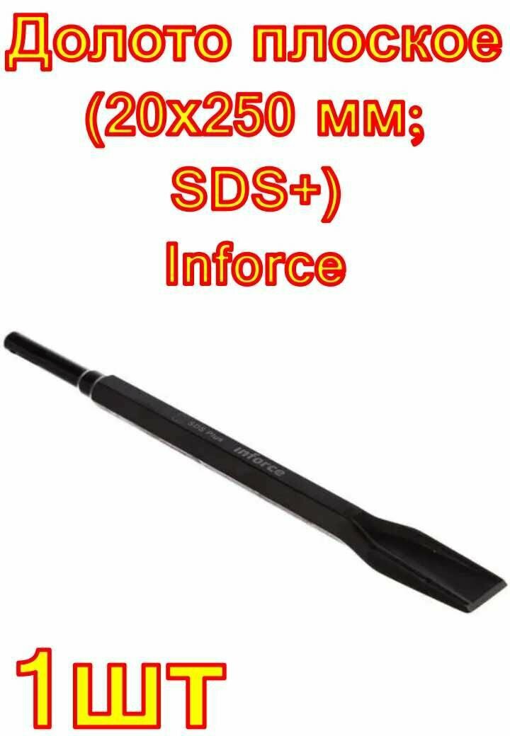 Долото плоское (20х250 мм; SDS+) Inforce