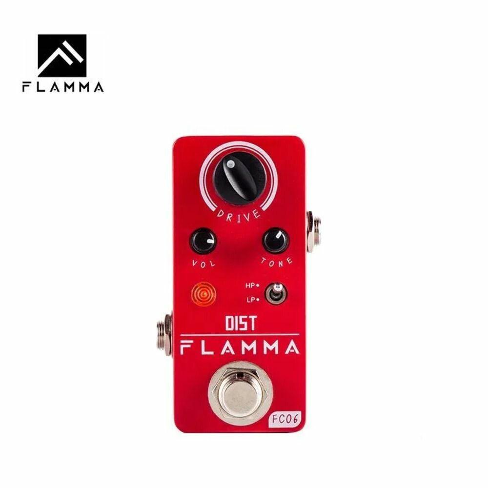Ywy. горячиеFLAMMA FC06 Педаль искажения Педаль эффектов электрогитары Mini Analog True Bypass Металлический корпус