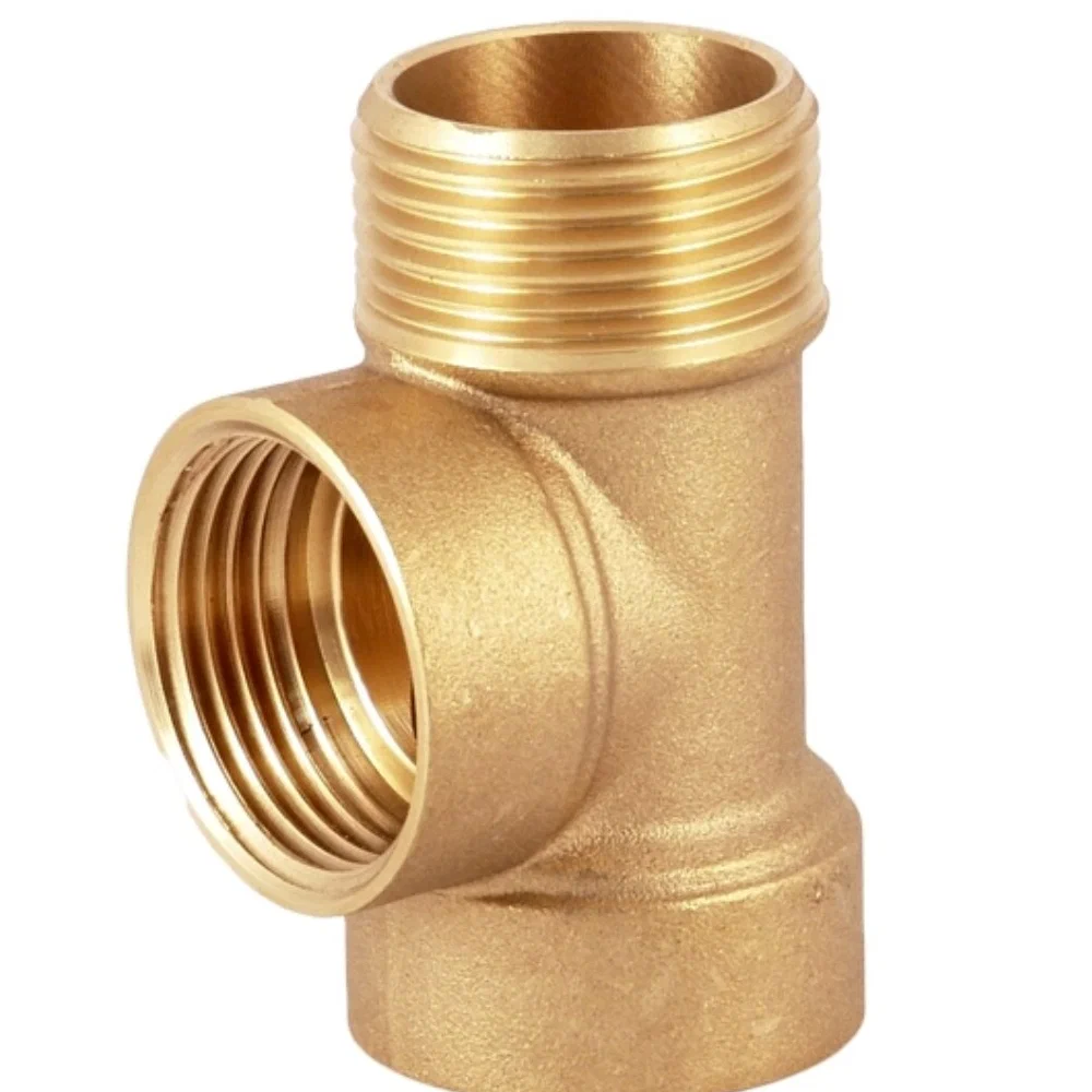 Штуцер JEMIX TBC3-3 WAYS 1'ВР х 1'НР х 1'ВР для насосов, латунь, 1', для скважинного насоса, 1 шт