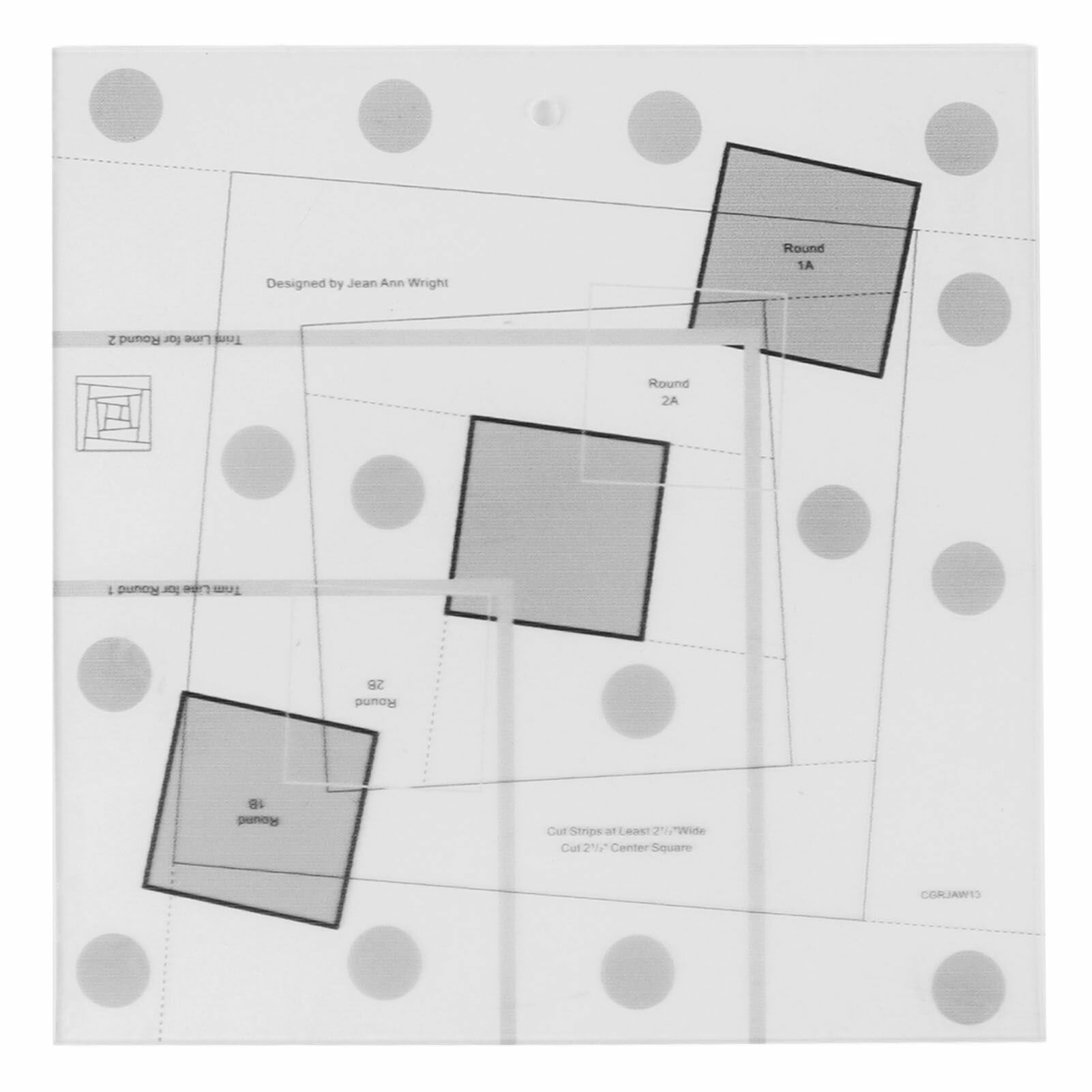 Линейка для квилтинга из бревенчатой избы 6x24, прозрачный акриловый инструмент для точного раскроя блоков бревенчатой избы