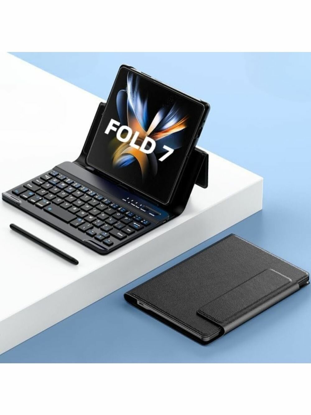 Беспроводная клавиатура, совместимая с Samsung Galaxy Z Fold 7 5G и ручкой