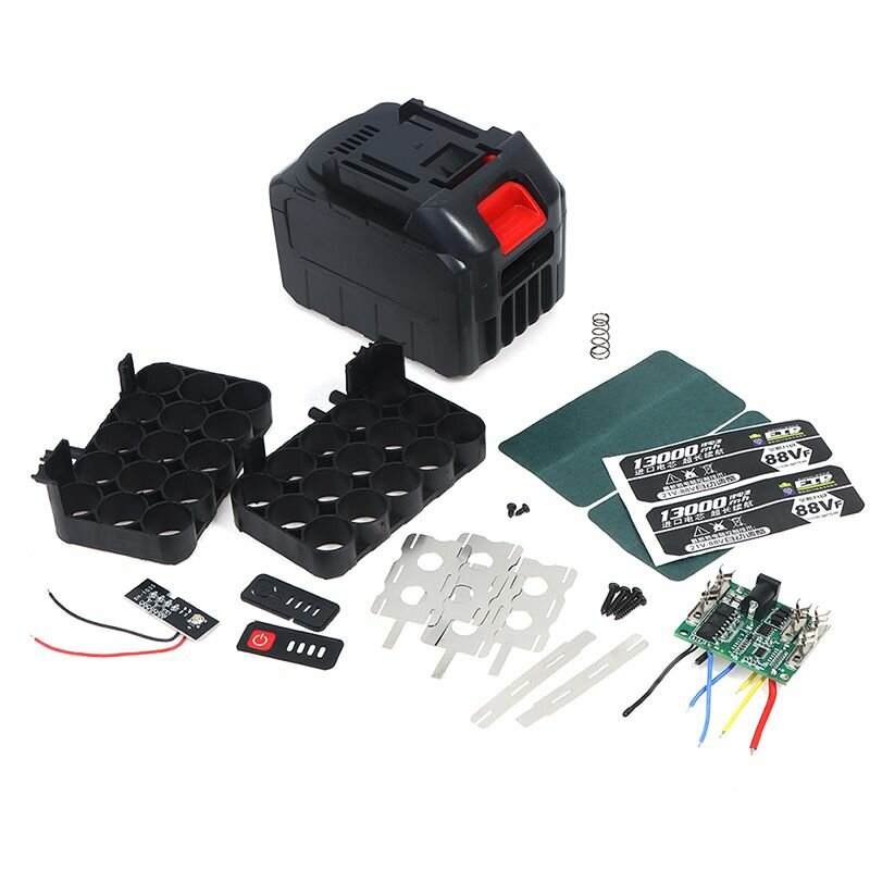 Чехол для аккумуляторов 10-луночный и 15-луночный с защитой от перегрева и перенапряжения, безопасное хранение литиевых батарей, удобство и долговечность