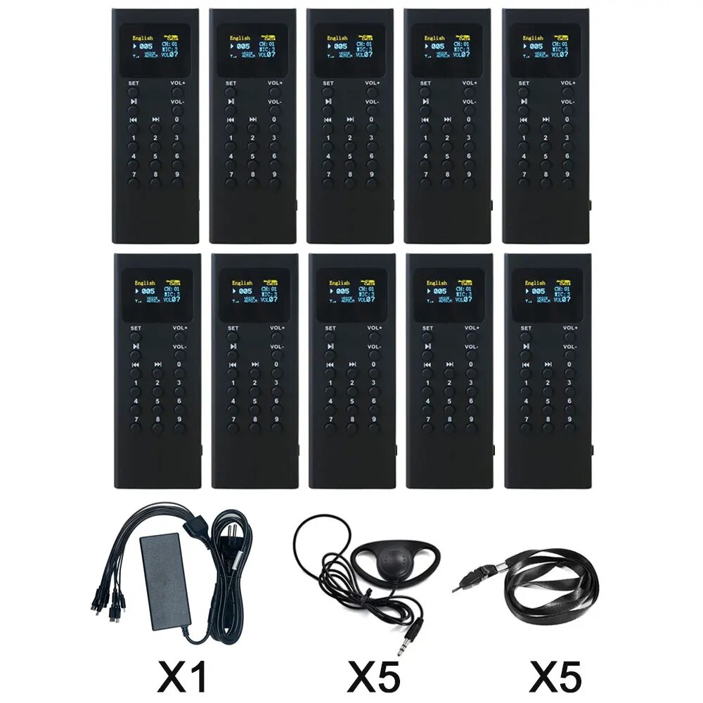 Беспроводной аудиогид AGJ 10 Sets