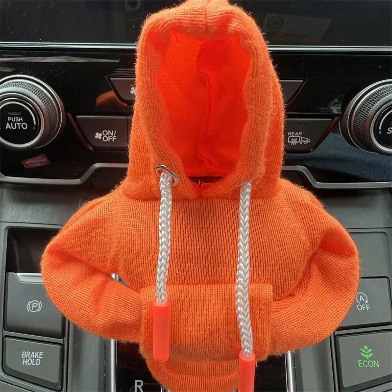Толстовка с капюшоном, универсальный автомобильный рычаг переключения передач, внутренний Orange-1pc