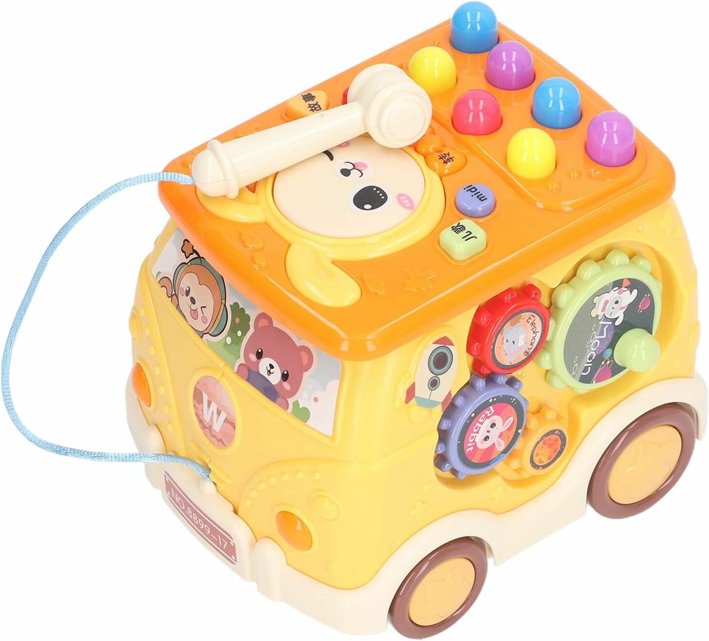 Игрушка-автобус для малышей, детская развивающая игрушка, игра-лабиринт Hit Mole