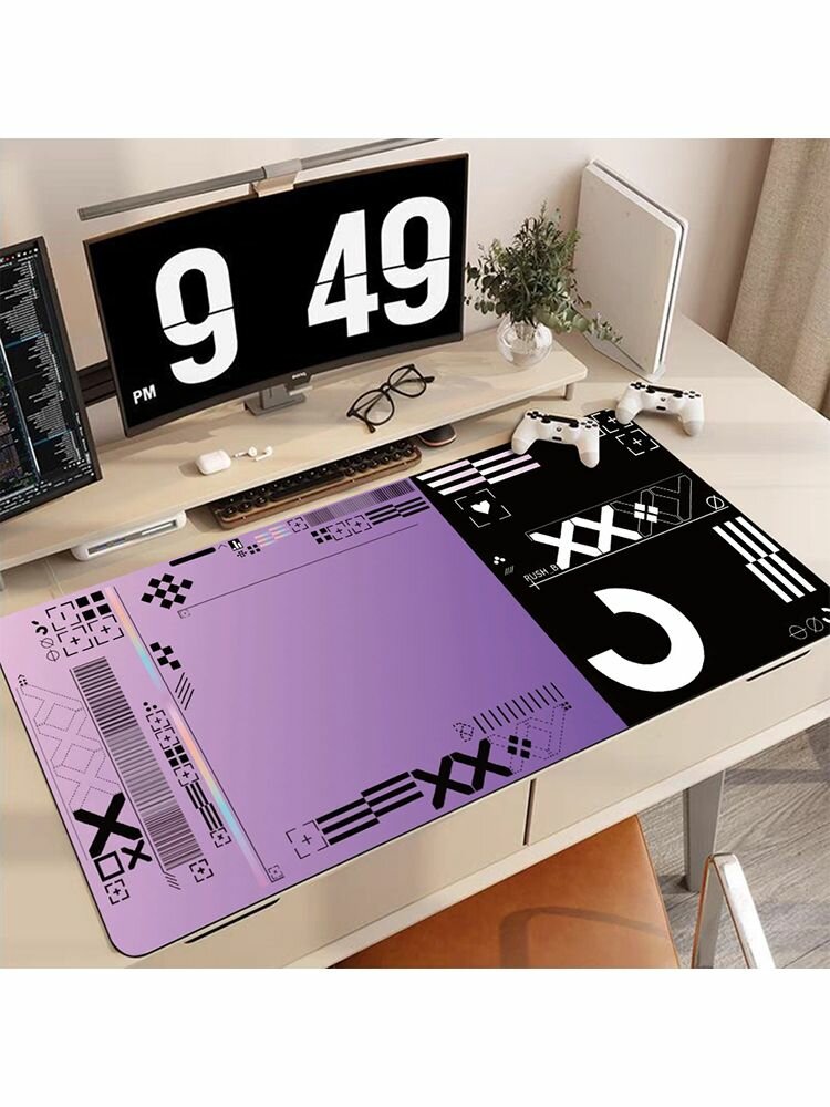 CSGO Мультяшный милый игровой коврик для мыши, компьютерный рисунок с высокой четкостью печати, окантовка краев, противоскользящий 600x1200 см xxxl