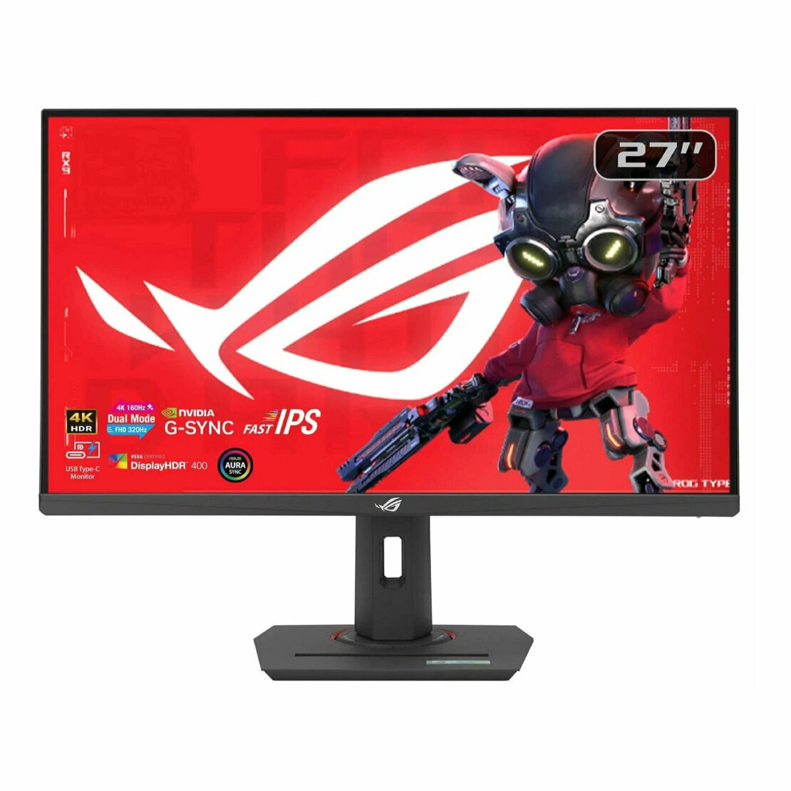 Монитор двухрежимный 27" Asus ROG Strix XG27UCG, IPS, 3840x2160, 1 мс, 160 Гц, черный