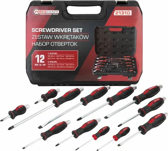 Отвертки, набор 12 предмета FORCEKRAFT