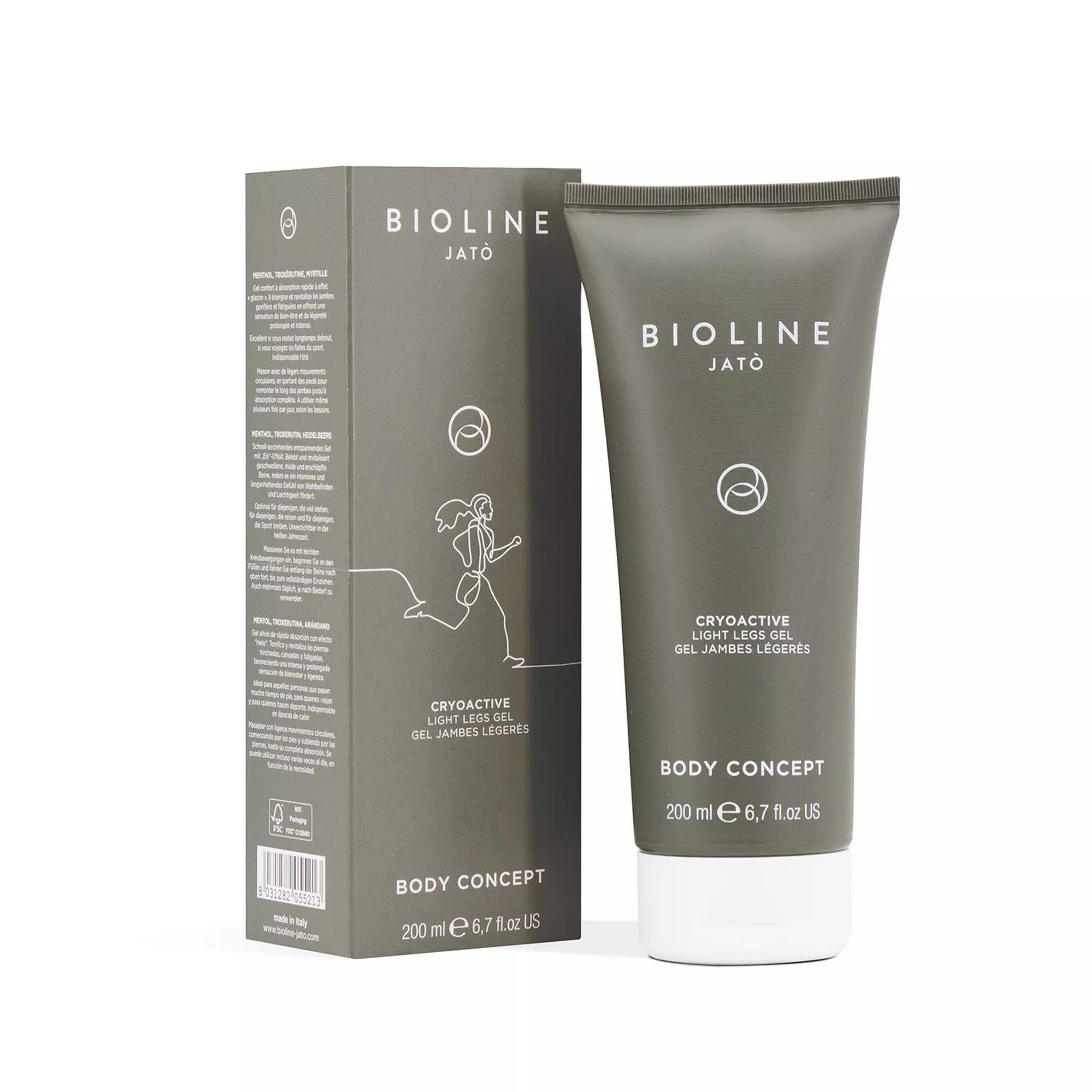 Bioline JaTo Быстро впитывающийся гель для ног Cryoactive Light Legs Gel 200 мл