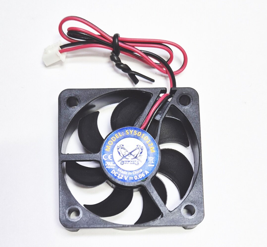 Вентилятор Scythe 50x50x10 Mini Kaze, 4500rpm, 26.09dB(M), 0.06A, SLB, 2 pin, SY501012M
