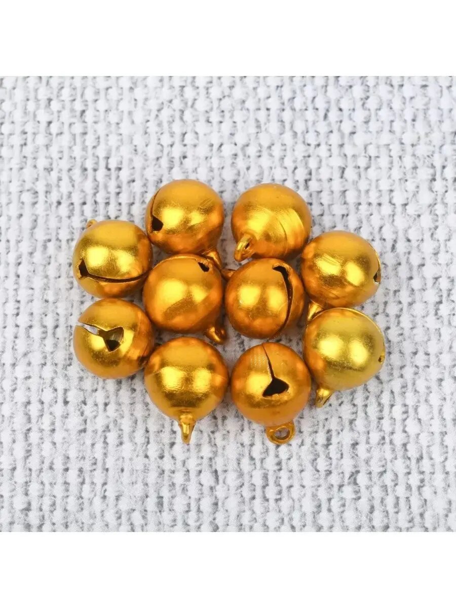 Бубенчики для рукоделия, набор 10 шт, размер 1.4 см