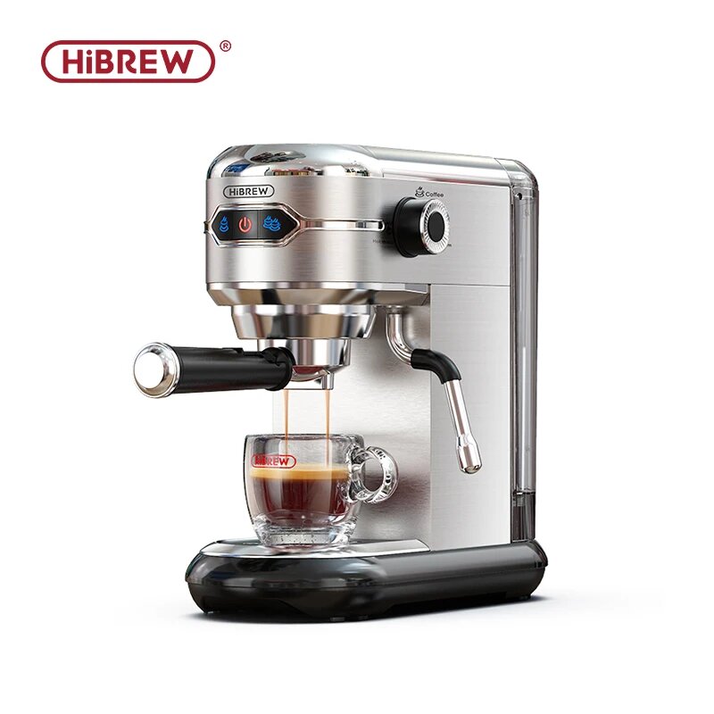 Кофемашина HiBREW Cafetera 20 Bar Inox Полуавтоматическая Супер Тонкая ESE POD& Порошковая Эспрессо Каппучино Машина Горячая Вода H11