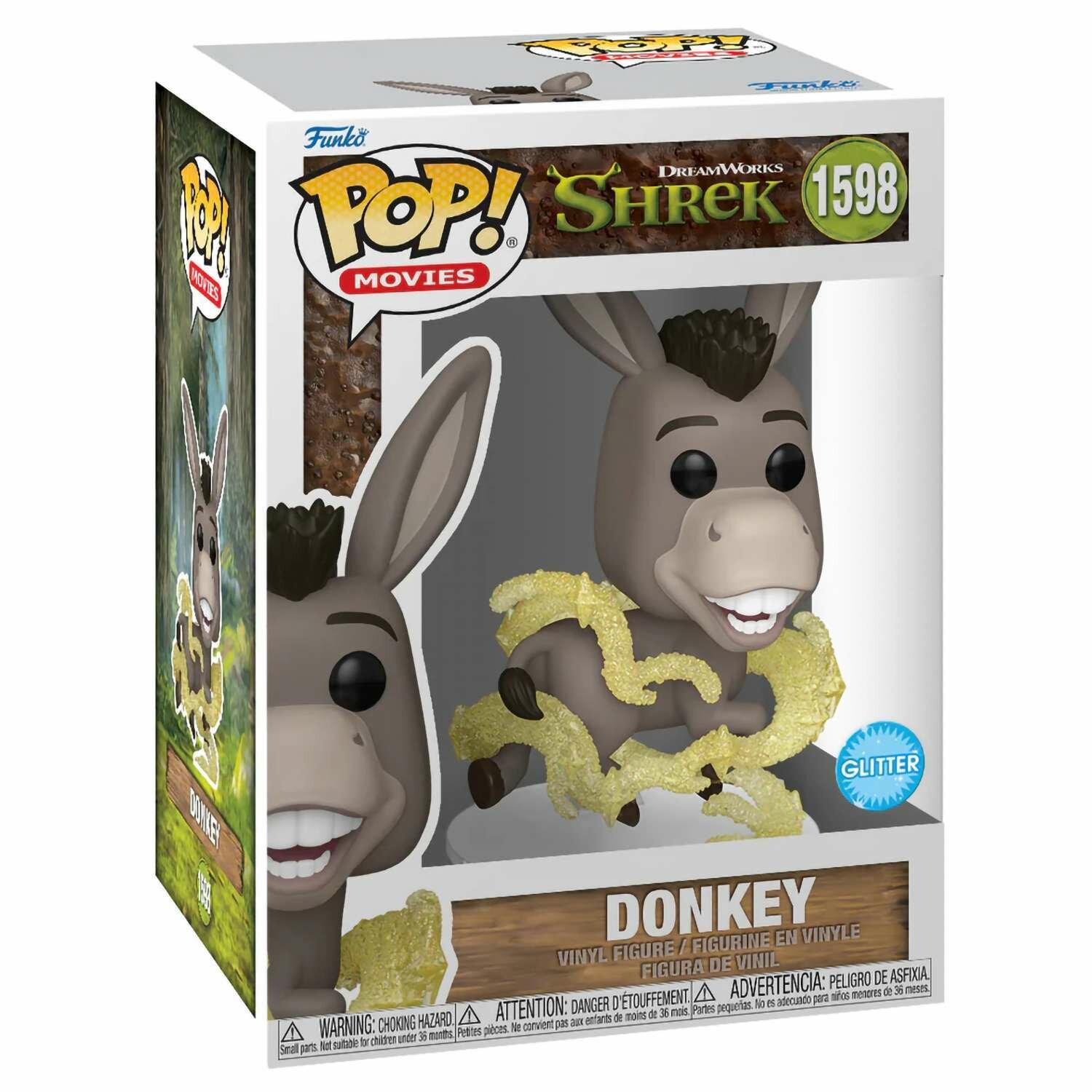 Фигурка Funko POP! Movies. Shrek DW 30th: Donkey (Glitter) (1598)