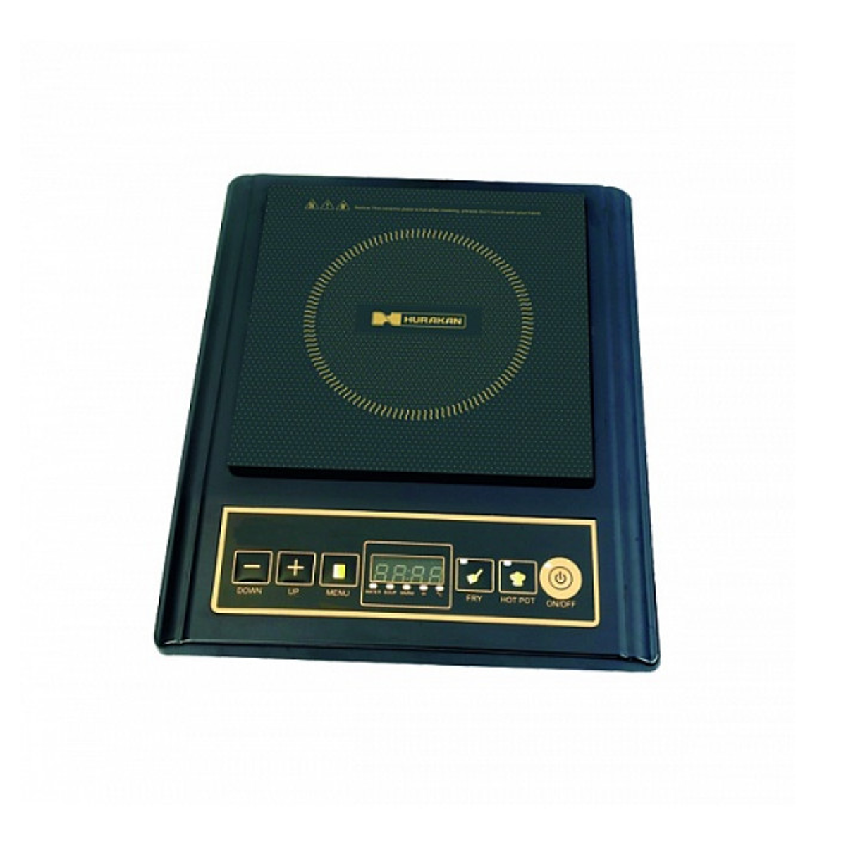 Плита индукционная HURAKAN HKN-ICF18M. 2 кВт, жаростойкая стеклокерамика, 8 уровней мощности