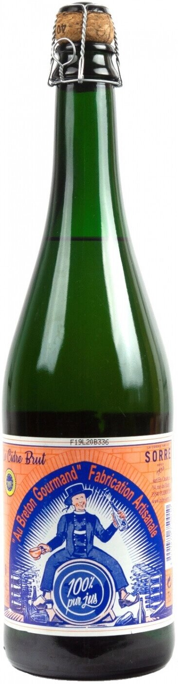 Сидр "Sorre" Au Breton Gourmand Brut, 6 шт, 0.75 л