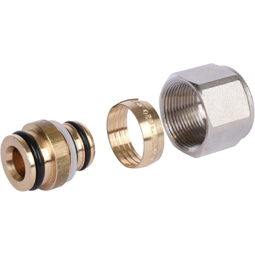 Фитинг компрессионный 20х2,0 мм, для труб из металлопластика, с метрической резьбой 24х19, Luxor TP97 | 67822016