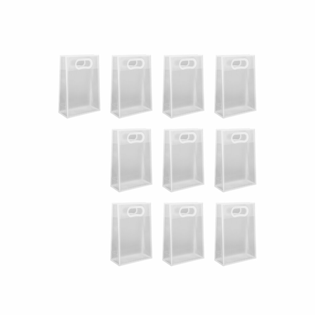 Пластиковая Хозяйственная сумка Большой емкости С Эргономичной ручкой Полупрозрачная Подарочная Сумочка Идеально Подходит Для Похода На Рынок И Путешествий