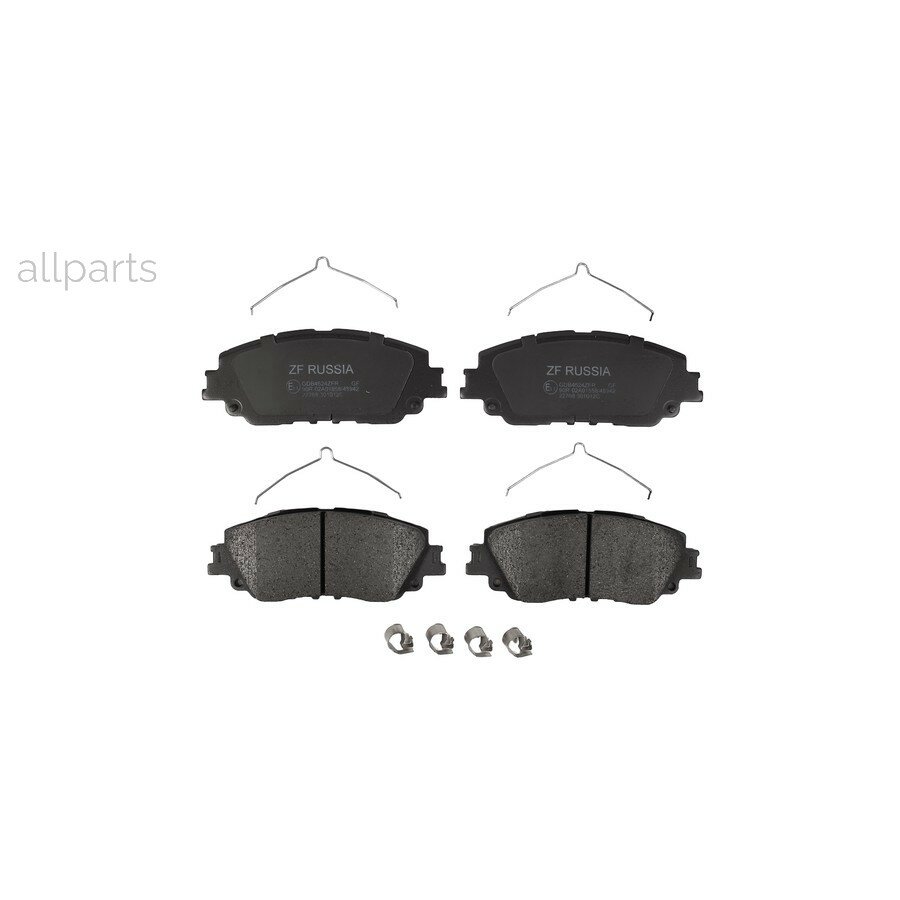 ZF RUSSIA GDB4624ZFR Колодки тормозные передние TOYOTA CAMRY (V7) 2 5 2017-