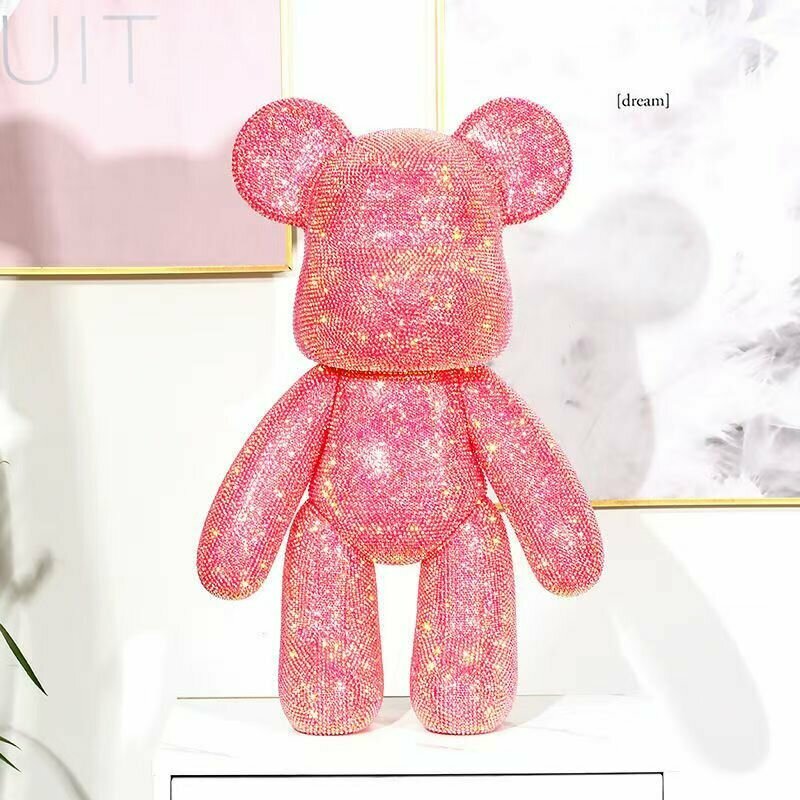 5D DIY Алмазный медведь, набор плюшевых мишек, креативный брелок, подарок ручной работы из хрусталя со стразами, украшение для дома