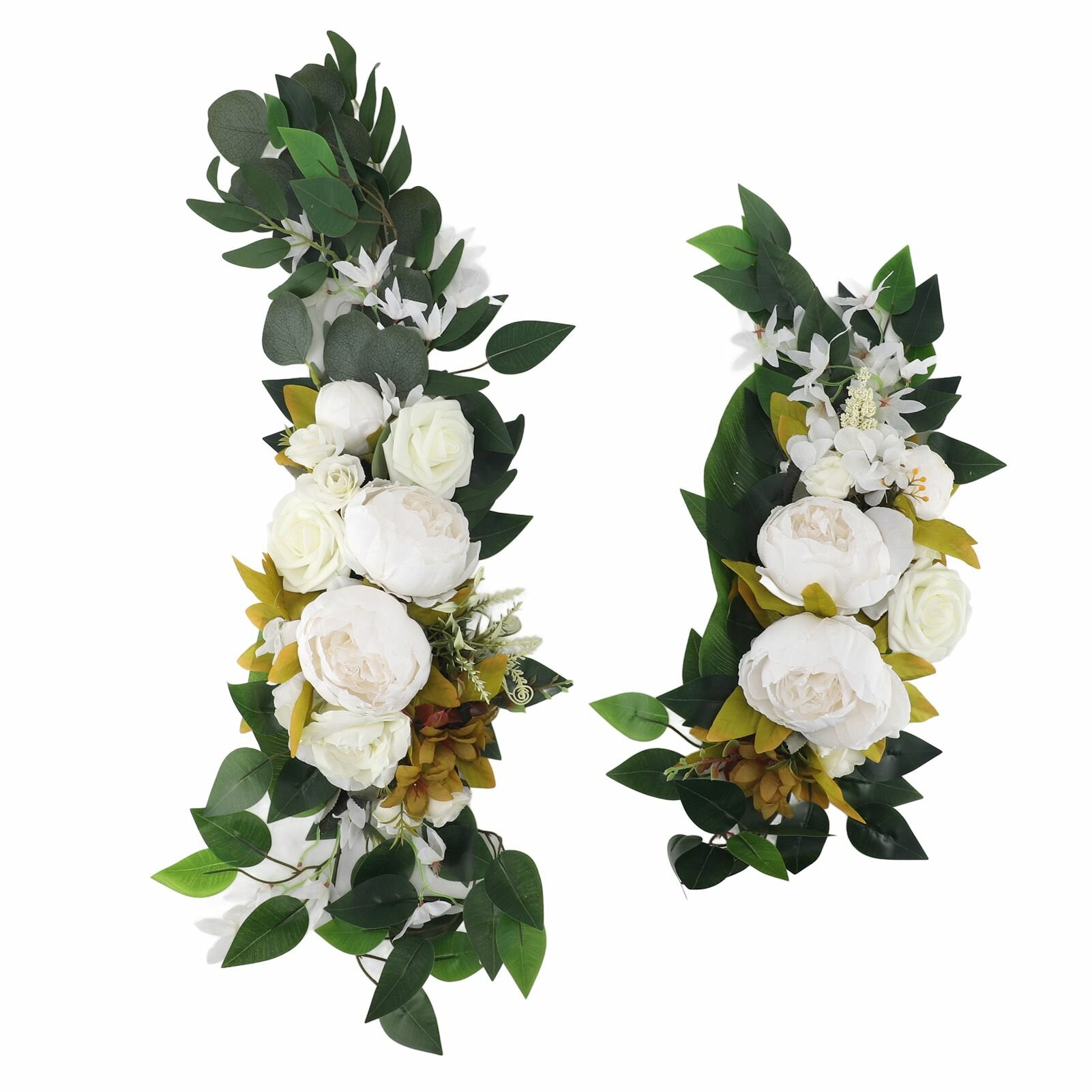 Свадебная арка белого цвета с искусственными цветами, украшение для торжеств