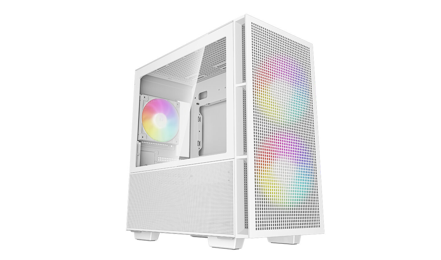 Deepcool Корпус Minitower Deepcool CH360 WH R-CH360-WHAPE3-G-1, mATX, белый (без БП)