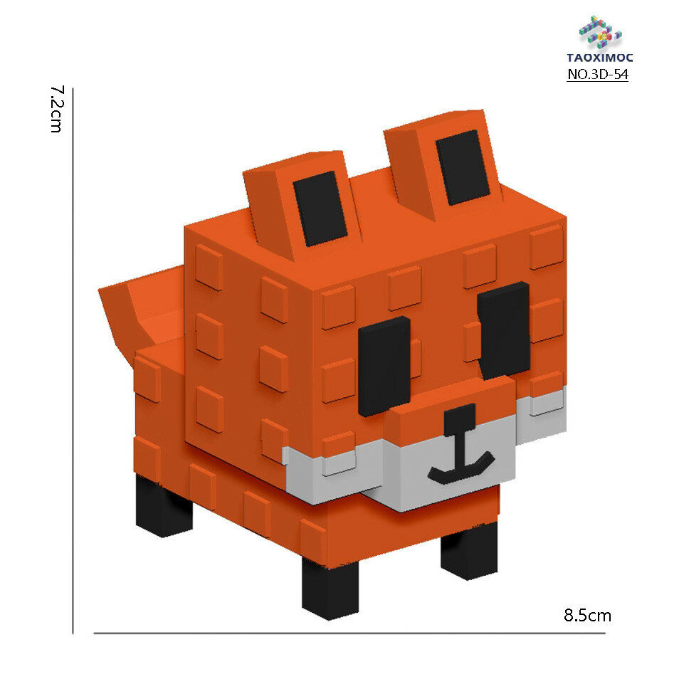 Фокс а для коллекционеров и украшения сад выращивание енота игра цыпленка пчелы животное персонаж модель для детей оранжевый fox