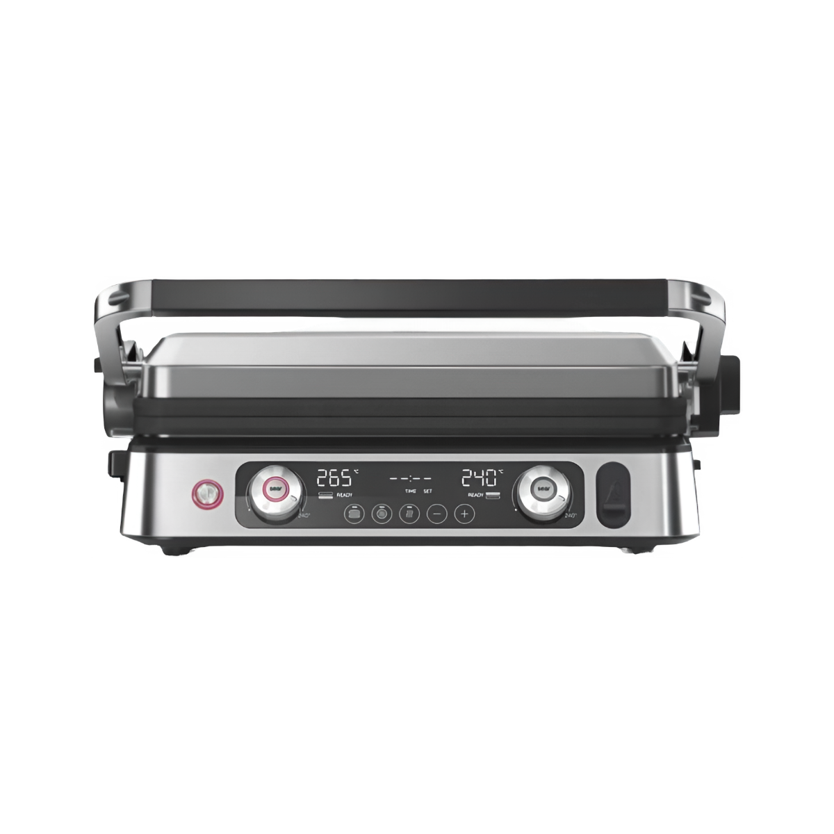 Электрогриль Braun CG9160 черный/серебристый, мощность 2200 вт, 3 автопрограммы, управление с телефона