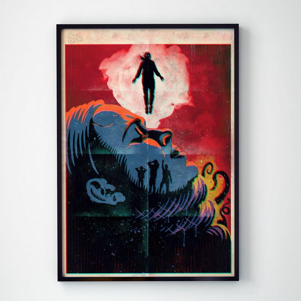 Плакат, постер Очень Странные Дела, Stranger Things на бумаге, размер 30х42см