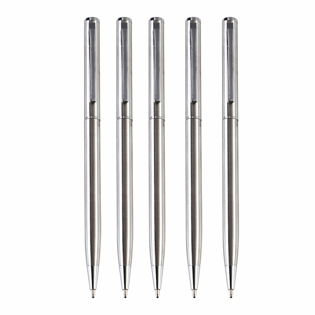 5ШТ Офисная ручка для подписи Металлическая шариковая ручка Twist Action Business Signature Pen