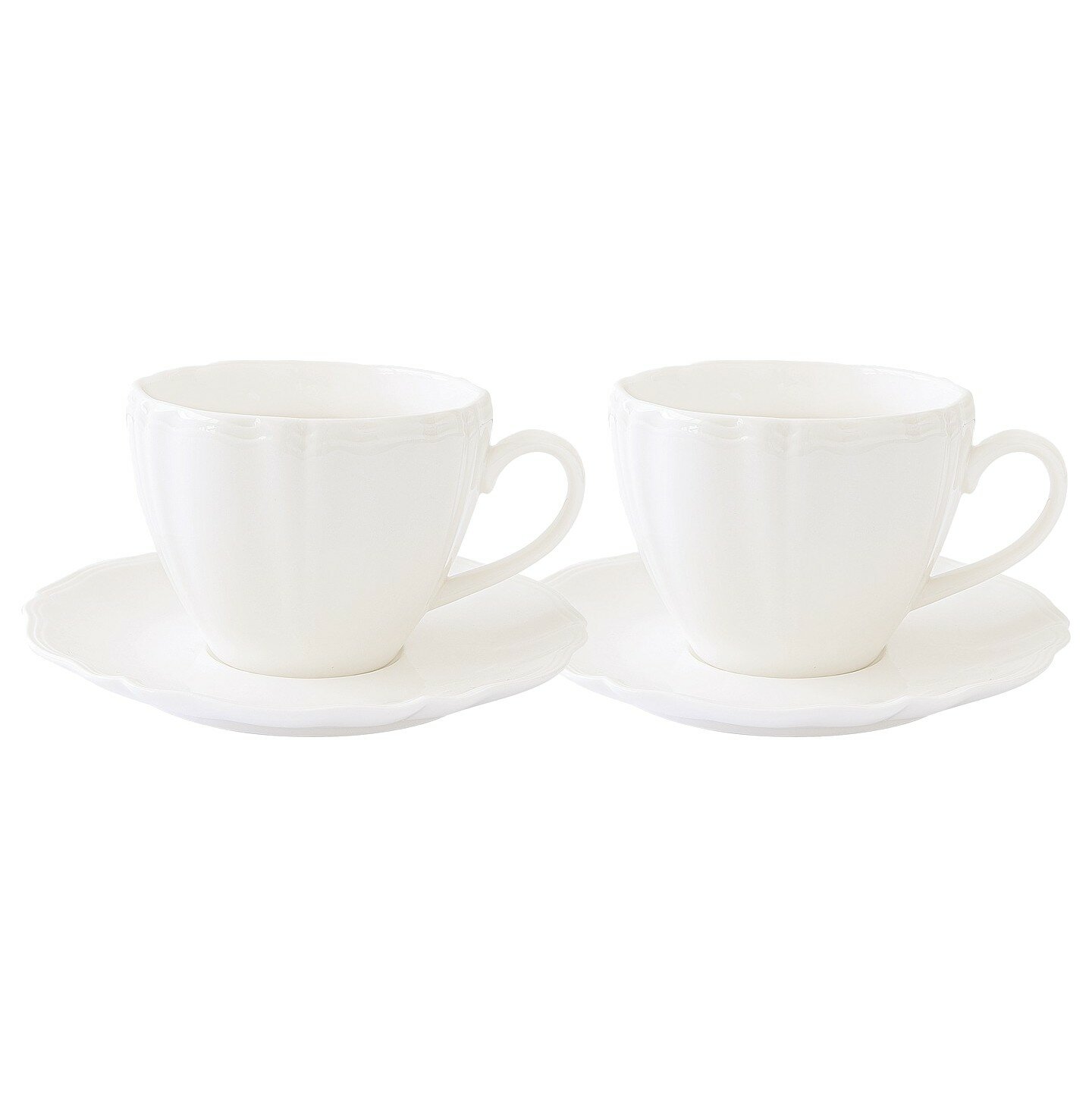 Набор 2 чашки с блюдцами Perle, 0,28 л (Easy Life, страна Китай)
