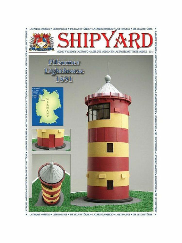 Сборная картонная модель Shipyard маяк Lighthouse Pilsumer (№26), 1/72 - ML026