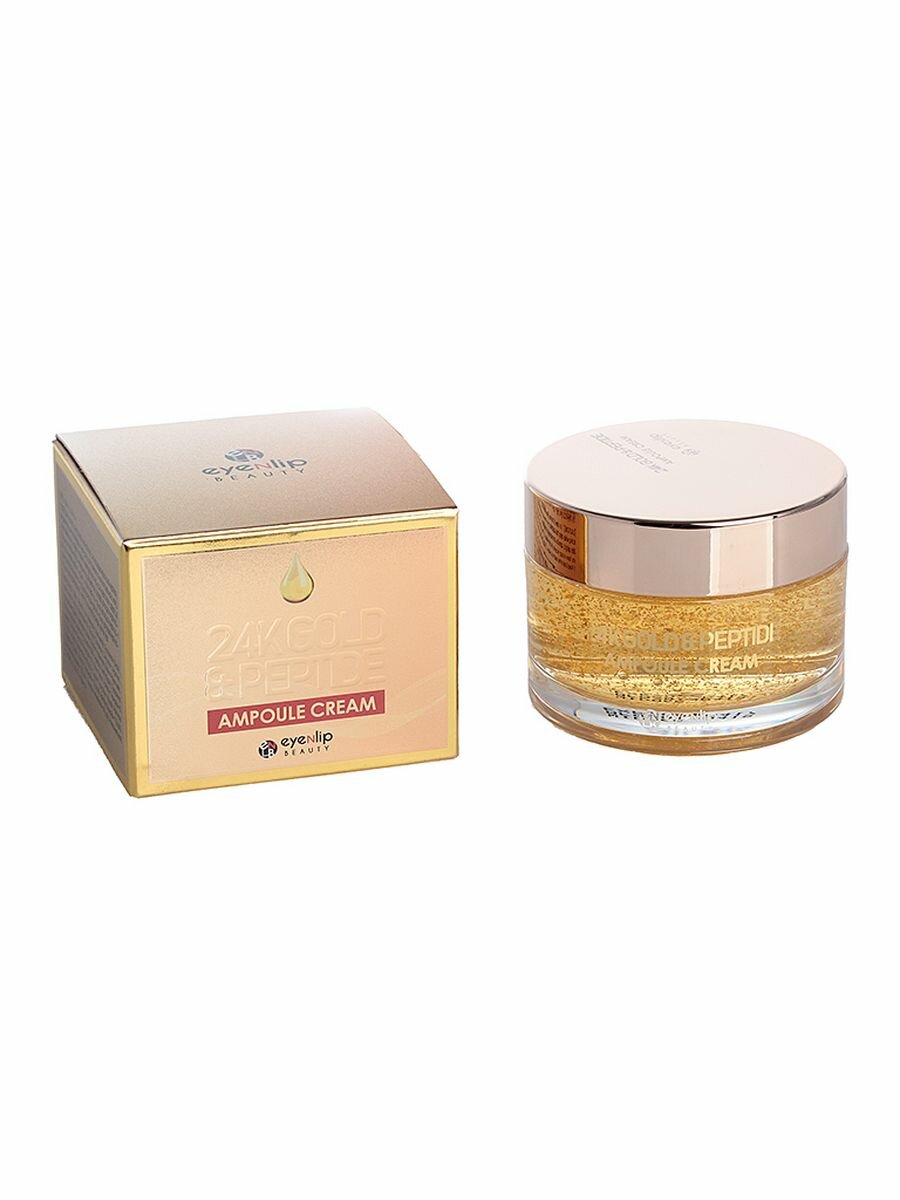 Крем с пептидами и золотом 24K Gold & Peptide Ampoule Cream (ENL 74, 50 гр.)
