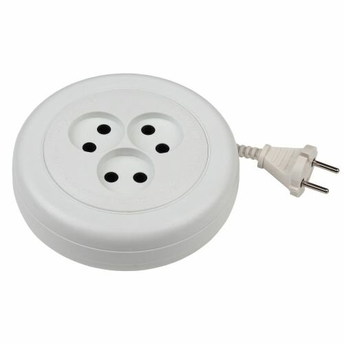 Удлинитель ЭРА рулетка 3гн. 3м ШВВП 2x0,75 6А UR(6)-3-3m