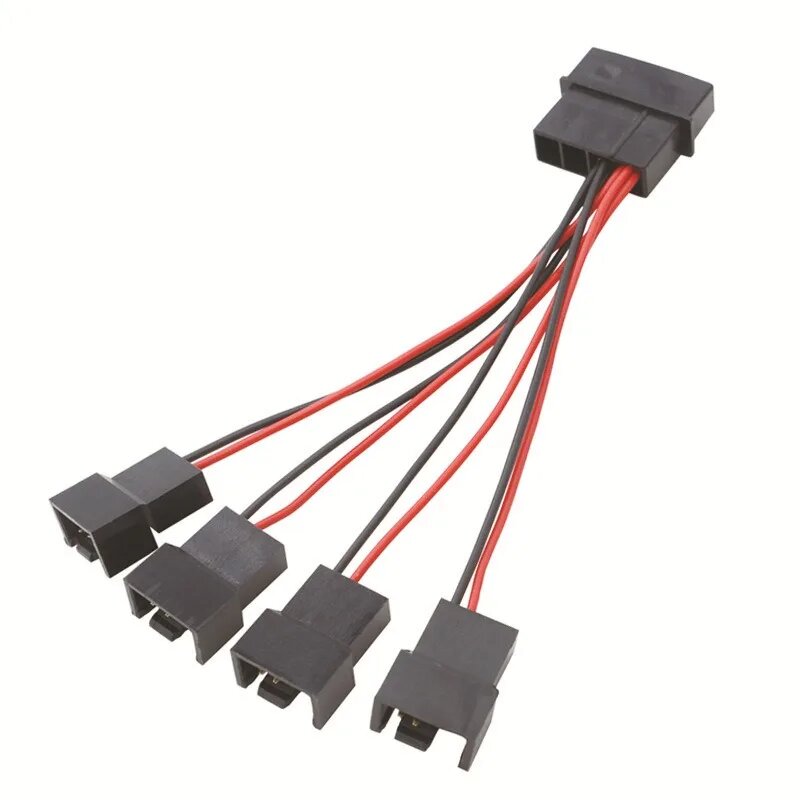 Кабель питания вентилятора CY 4-pin Molex 4p x 4