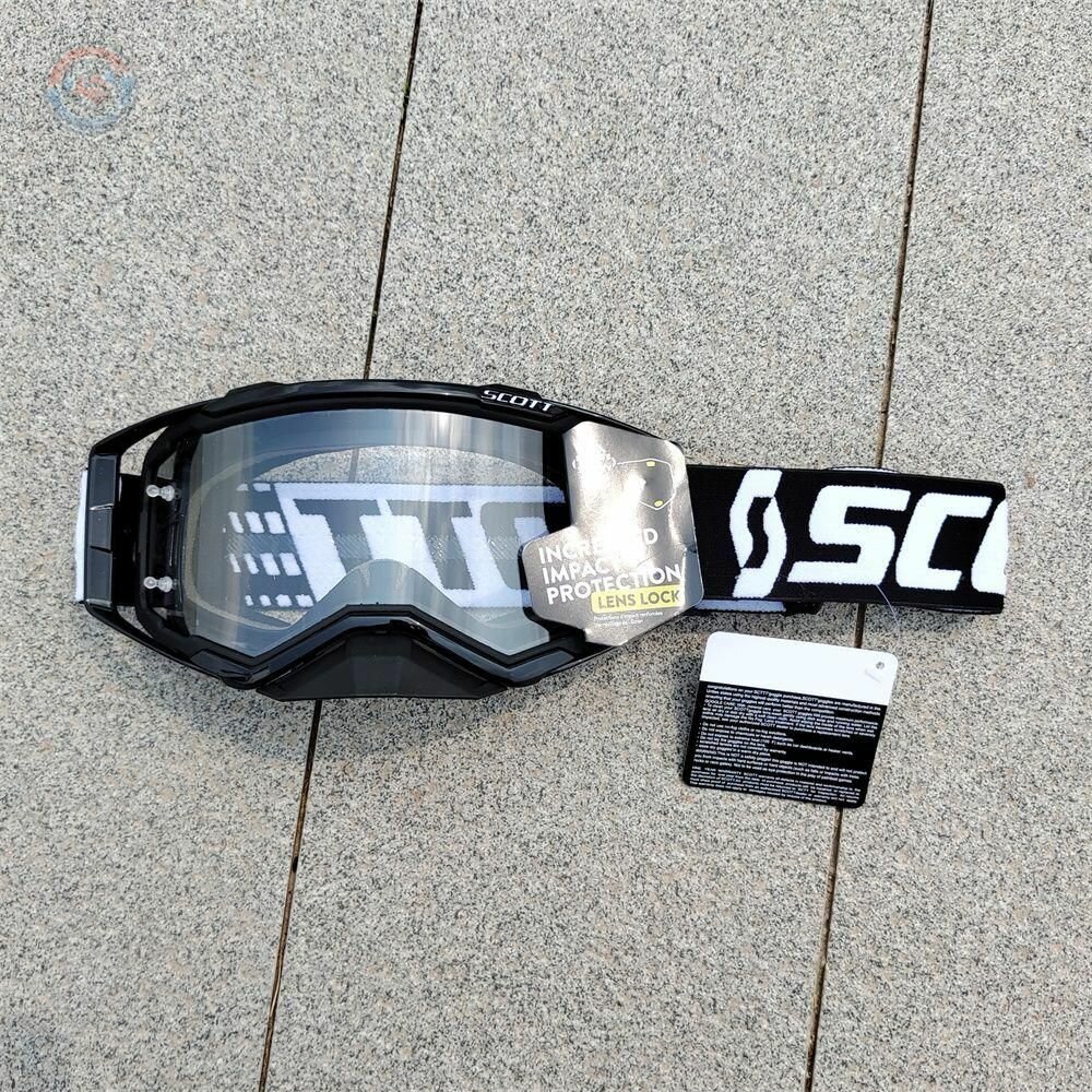 Мужские лыжные очки SCOTT для мотокросса и мотоциклетного шлема, защита от ветра, пыли и УФ-лучей, регулируемый ремешок, универсальный размер