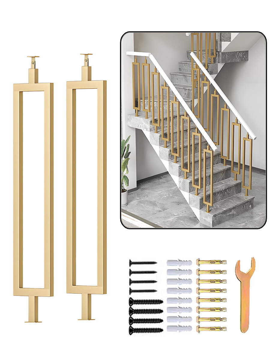 U-образные лестничные ограждения 850/950/1000 мм с регулируемым верхним кронштейном для перил, крыльца, террасы и уличных ступеней