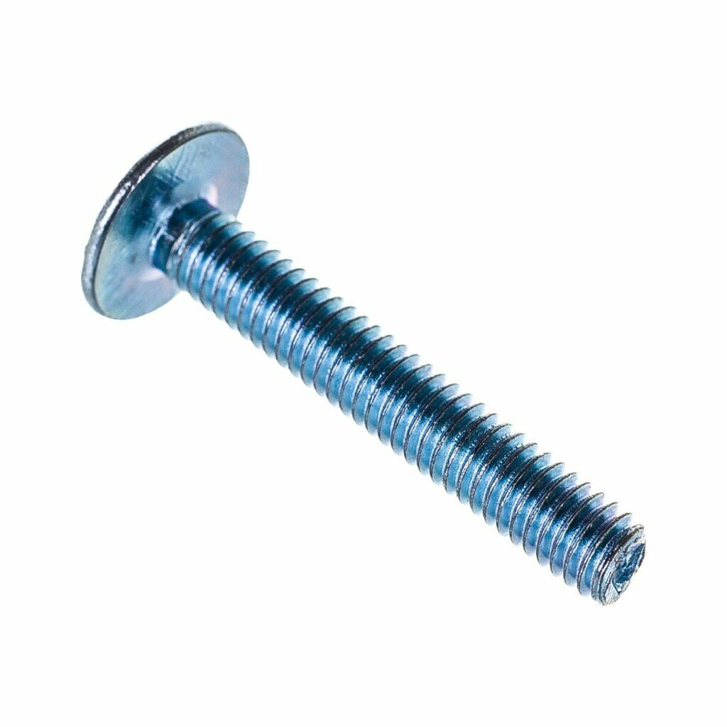 Винт для крепления ручки М4x25мм, белый цинк, 1 шт