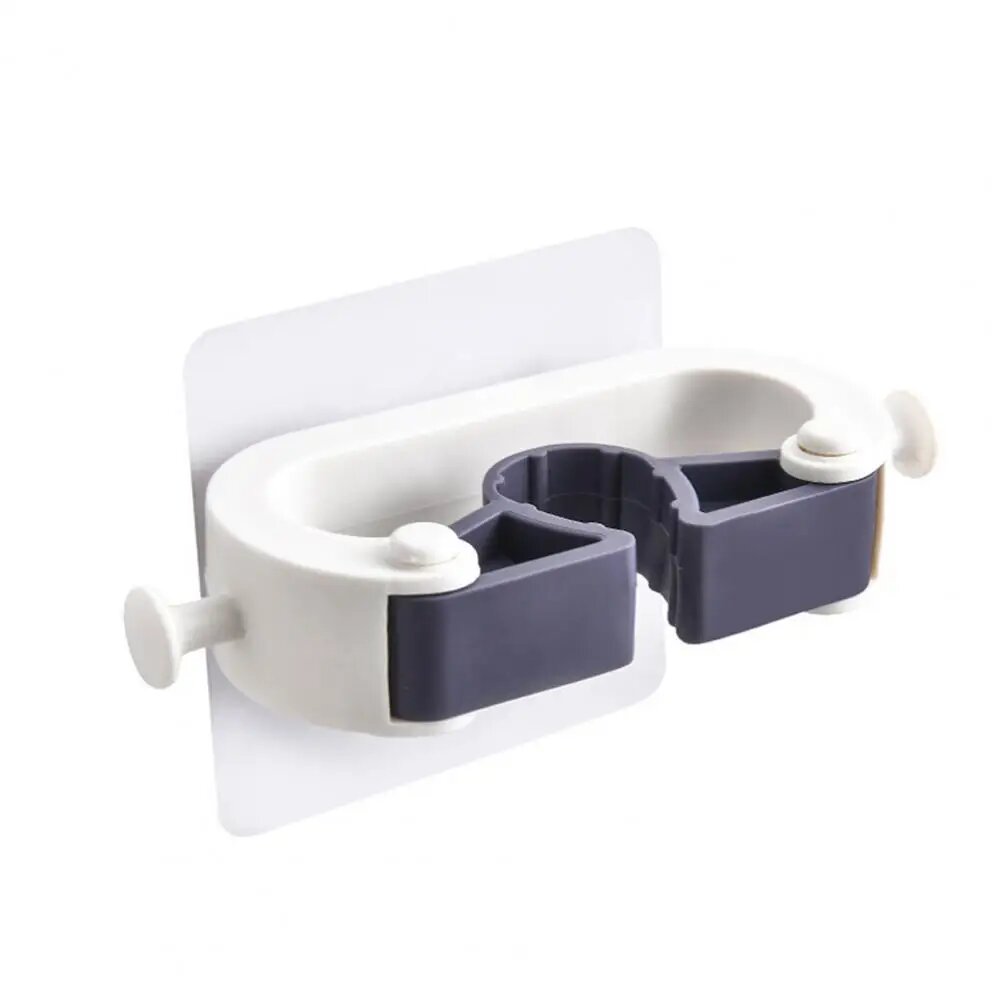 Настенный органайзер для швабры и метлы White