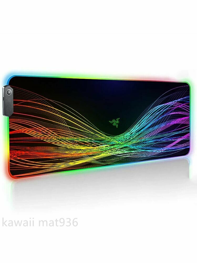 Коврик Razer Speed, игровой, нескользящая основа, RGB-подсветка