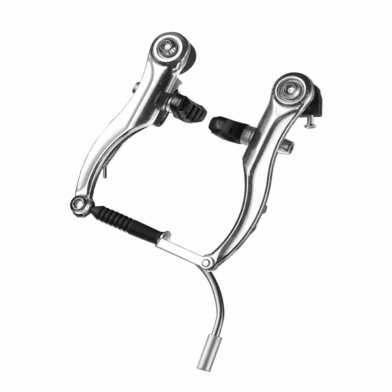 Горный велосипед с V-образным тормозом из алюминиевого сплава-серебристый