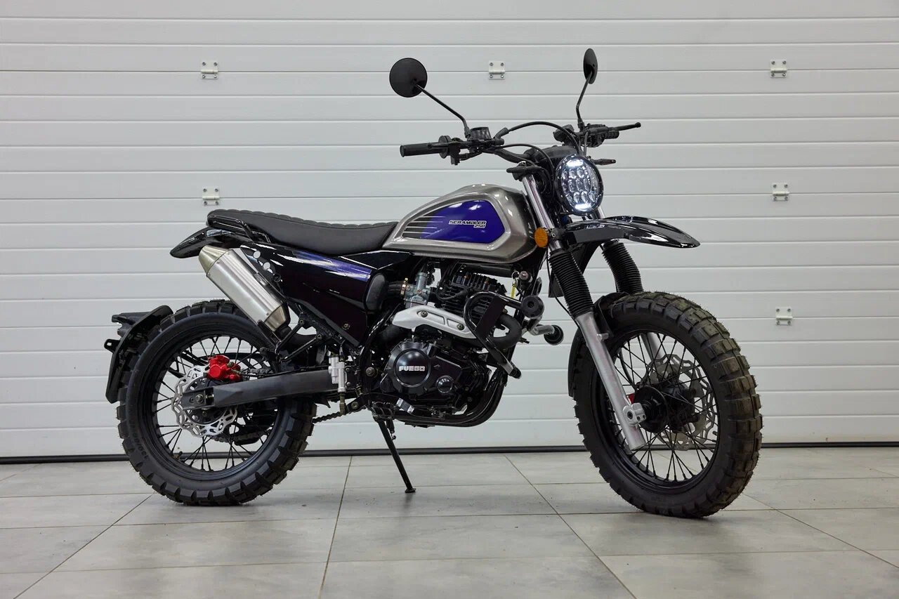 Мотоцикл FUEGO Rambolor 250(166MM)_синий (с ПТС в заводской упаковке)