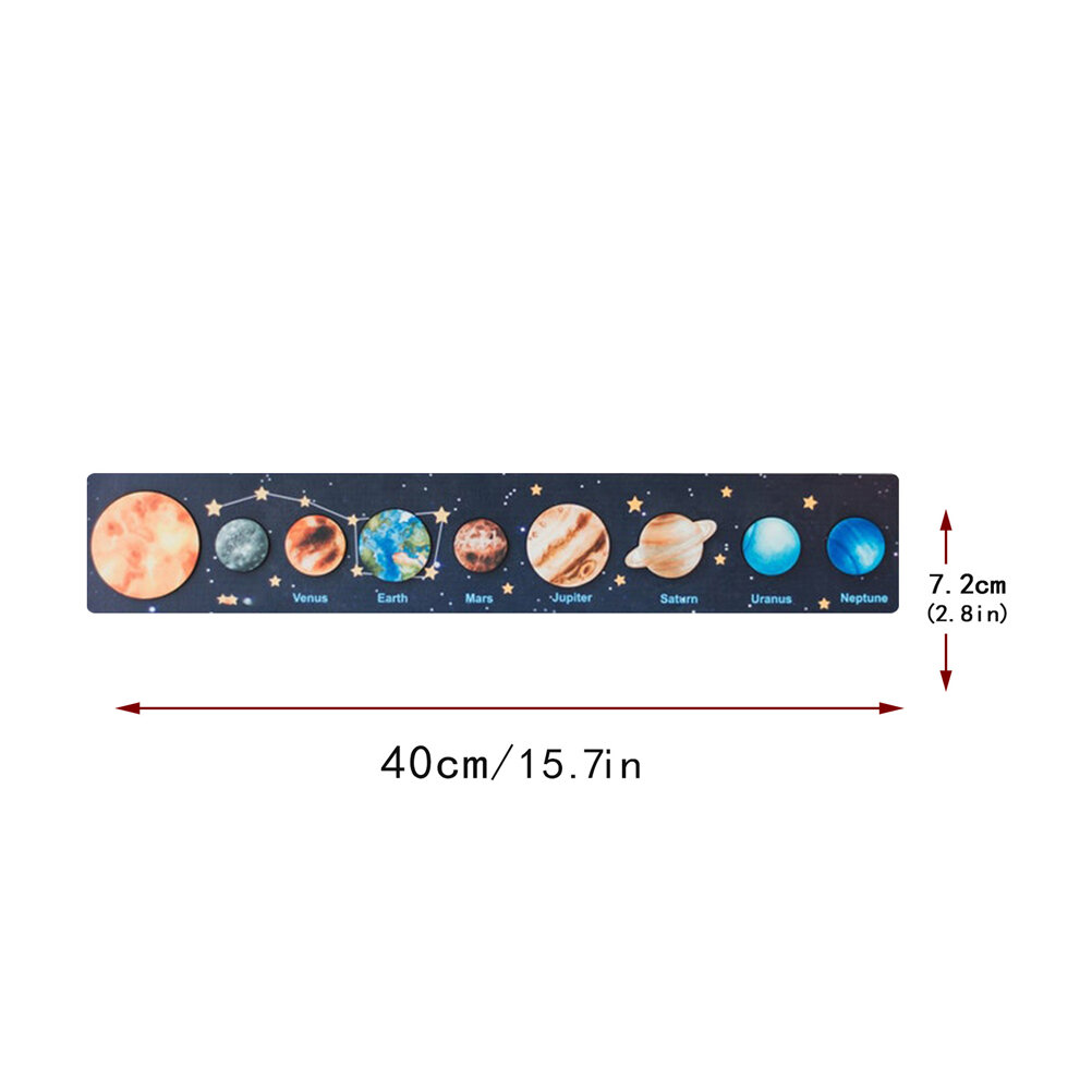 Деревянная головоломка Солнечной системы для детей, обучающая игрушка для мальчиков и девочек